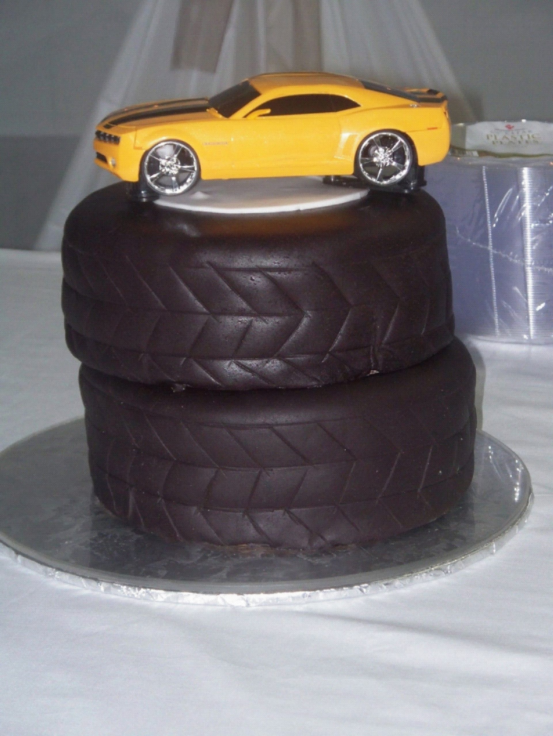 car on tires cake - Erotic Baking USA